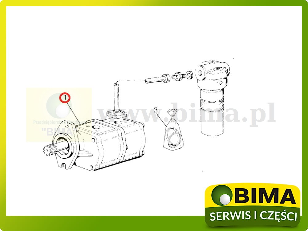 POMPA HYDRAULICZNA OEM LANDINI 3552261M91 - BIMA SPÓŁKA Z OGRANICZONĄ ...