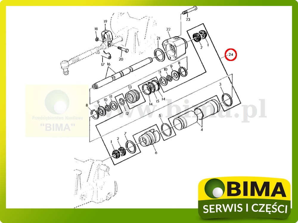 ZESTAW NAPRAWCZY SIŁOWNIKA SKRĘTU JOHN DEERE - BIMA SPÓŁKA Z ...